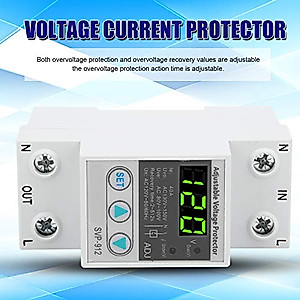 SVP912 120VAC Self Recovery Under Voltage Protector Adjustable Voltage Protective Device Automatic Reset Protection Switch (40A)
