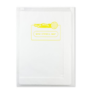 Waffle Flower 6x9 Media Mat - Matte White Silicone Craft Mat w/Bag for Ink Blending. Non-Slip, Waterproof, Heat-Resistant, Non-Stick and Non-Reflective. 6 x 9 inch Open Edge for Bigger Media Sizes.