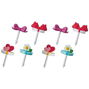 トルネ Torne P-3341 Bento Decoration Supplies, Gift Picks, 8 Pieces (4 Types x 2 Each)