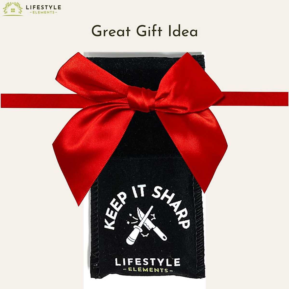 Honing Rod Knife Sharpener Bundle - Arkansas Sharpeners 4 1/2in Ceramic Rod (Pack of 2) and Super Rust Eraser Sharpening Rod Cleaner (Pack of 1) with Protective Storage Pouch by Lifestyle Elements