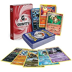 Gravity BOOSTERS Holographic Card Bundle | 60 Cards | 10x Authentic Holo Cards Guaranteed | +50 Additional Cards and a Gravity BOOSTERS Deck Box