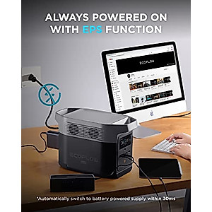 EF ECOFLOW Portable Power Station DELTA Mini, 882Wh Capacity, Solar Powered Generator for Outdoor, Emergency, Home Backup, RV(Solar Panel Not Included)