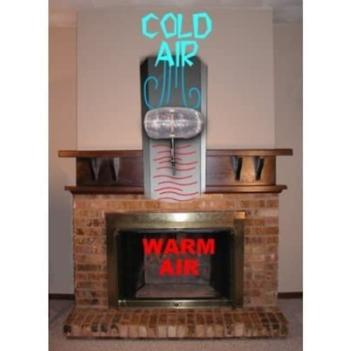 Chimney Balloon® 15"x15" Inflatable Fireplace Draft Blocker (15"x15" Chimney Pillow®)