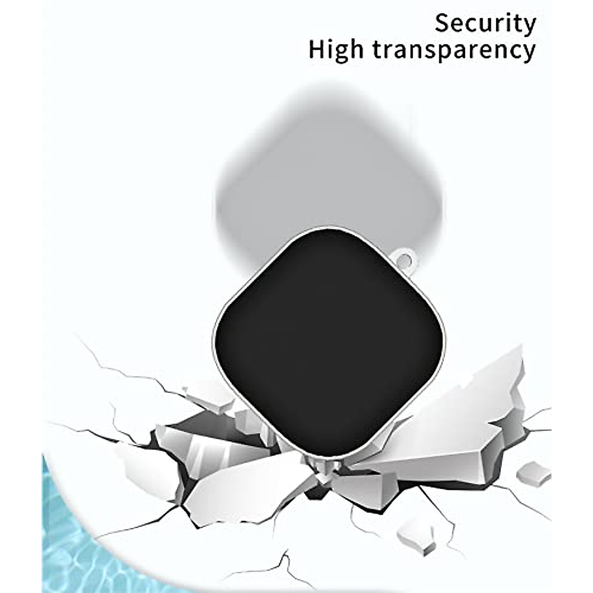 Soft TPU Transparent Case for Beats Fit Pro 2021 – True Wireless Noise Cancelling Earbuds, Beats Fit Pro Case Cover with Keychain for Women Men (Transparent)