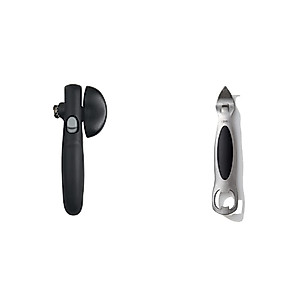 OXO Good Grips Snap Lock Can Opener & SteeL Stainless Steel Bottle and Can Opener