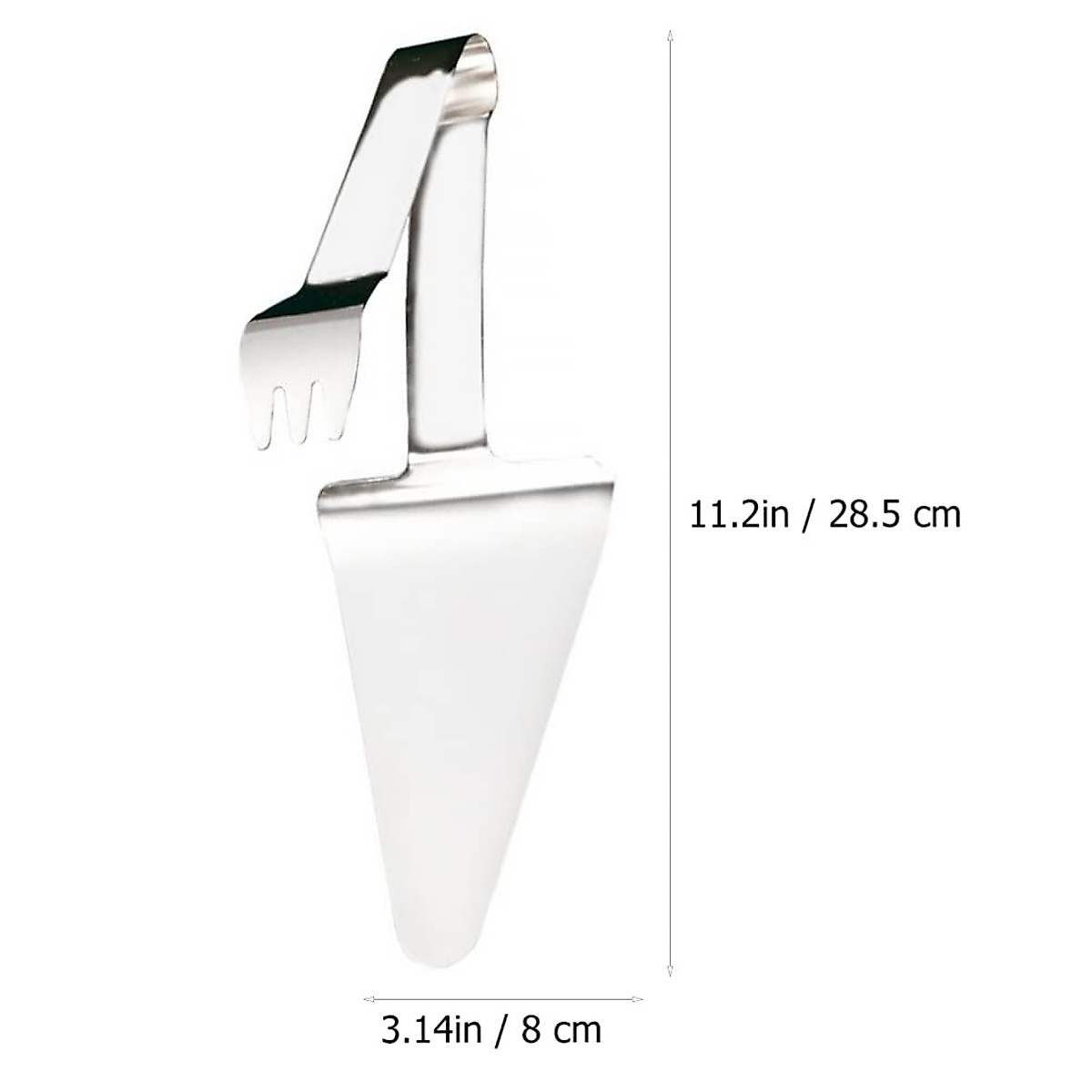 Hemoton 2pcs Stainless Steel Pizza Shovels Cheese Shovels Cake Spatulas Pizza Pie Server Cake Holder Transfer Triangular Spade Spatula for Cake Baking (Silver)