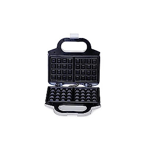 Amazon Basics Waffle Maker 2-Slices White with Non-stick coating and Easy to Clean, 700W
