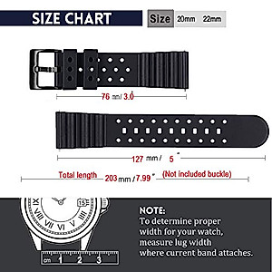 Carty Silicone Watch Band 20mm Premium Quality Waterproof Rubber Quick Release Watch Straps for Men Black Black Buckle