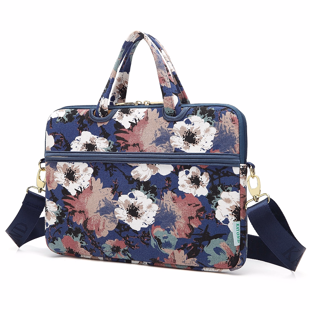 kayond Watercolor orchid Patten water resistant Laptop Shoulder Messenger Bag Case Sleeve for 14 Inch 14.1 Inch Laptop,Laptop Briefcase