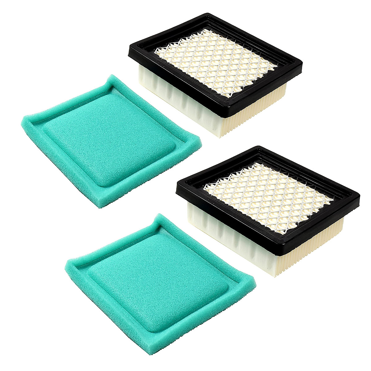HQRP 2-Pack Filter Compatible with Tecumseh 36046 740061 36634 fits OH95 OH195 OHH50 OHH55 OHH60 OHH65 VLV50 VLV60 VLV126 VLV127; LEV100 LEV115 LEV120 OVRM105 OVRM65 TVS115 TVS120 AH600 AV600 Engine