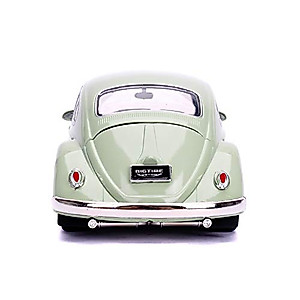 Bigtime Kustoms 1:24 1959 Volkswagen Beetle Die-cast Car Light Green, Toys for Kids and Adults