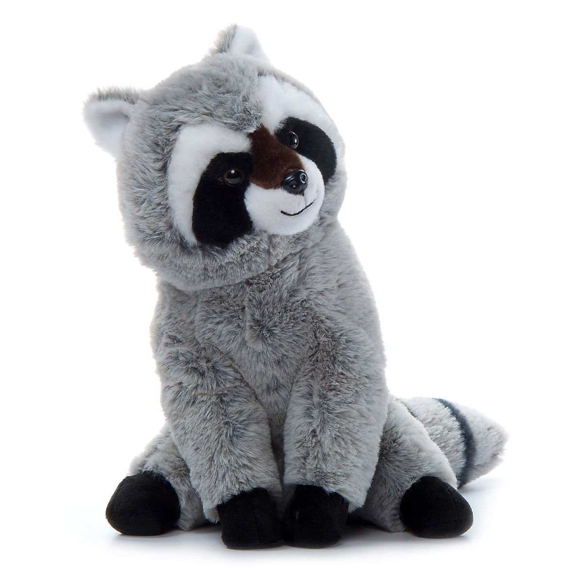 The Petting Zoo Raccoon Stuffed Animal Plushie, Gifts for Kids, Wild Onez Wildlife Zoo Animals, Raccoon Plush Toy 12 inches