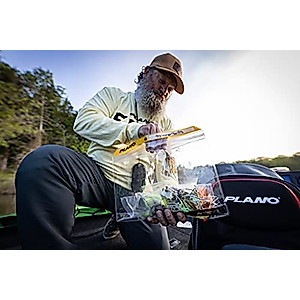 Plano StowAll Series 3700 Waterproof Storage Bag, 14”L x 9” H, Transparent, TPU Material, Waterproof Plastic Zip-Seal Bags for Baits, Lures, & Fishing Tools