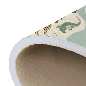 Vantaso Soft Foam Area Rugs World Map Animals Non Slip Play Mats for Kids Boys Girls Playing Room Living Room 80x58 inch