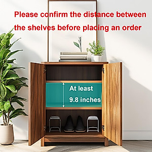 CiBiZi Shoe Slots Organizer Shoe Space Saver Metal Shoe Stacker Iron Shoe Rack Shoe Stand Holder Shoe Storage Closet Organizer 10PACK Black