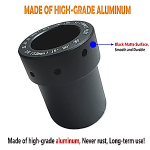 KAYBOBEZK Tungsten Sharpener Grinder Head TIG Welding Rotary Tool, Aluminum TIG Sharpener Welding Tungsten Grinder Head Tool,with Slot Tungsten Sharpener Multi-Angle, 5pc Diamond Wheels 25mm