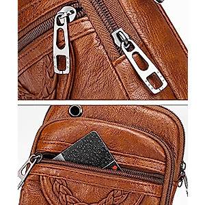 YFGBCX Small Crossbody Bag Cell Phone Purse Wallet with Multiple Compartments, Soft PU Leather Small Wallet Phone Bag Shoulder Bag