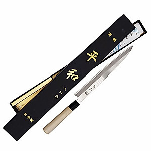 KS&E Hasegawa 10 Inch(270mm) Stainless Steel Left Handed Japanese Knife, Filet Knife Fish, Asian, Yanagi Sushi Sashimi Knife