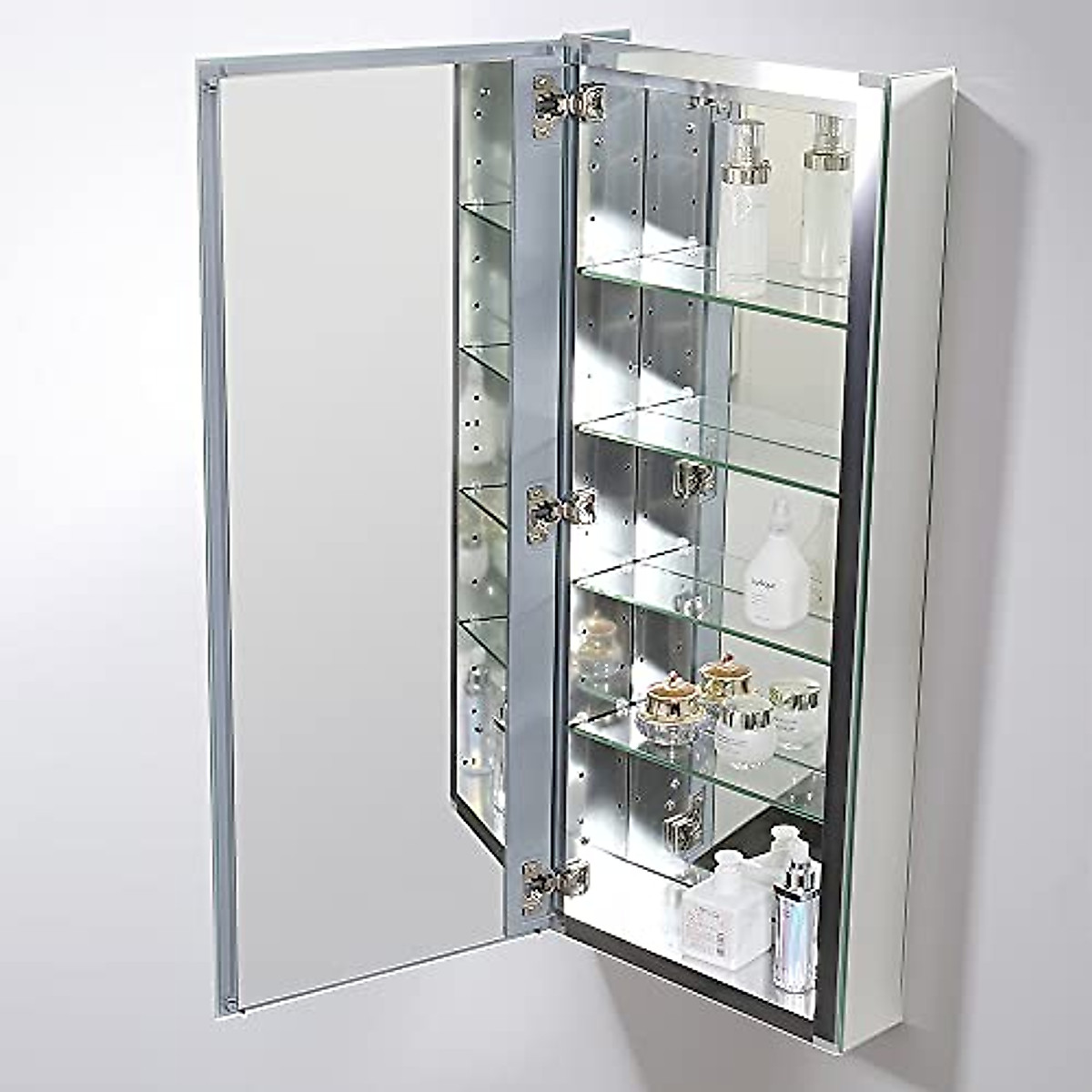 Fresca 15" Wide x 36" Tall Bathroom Medicine Cabinet w/Mirrors