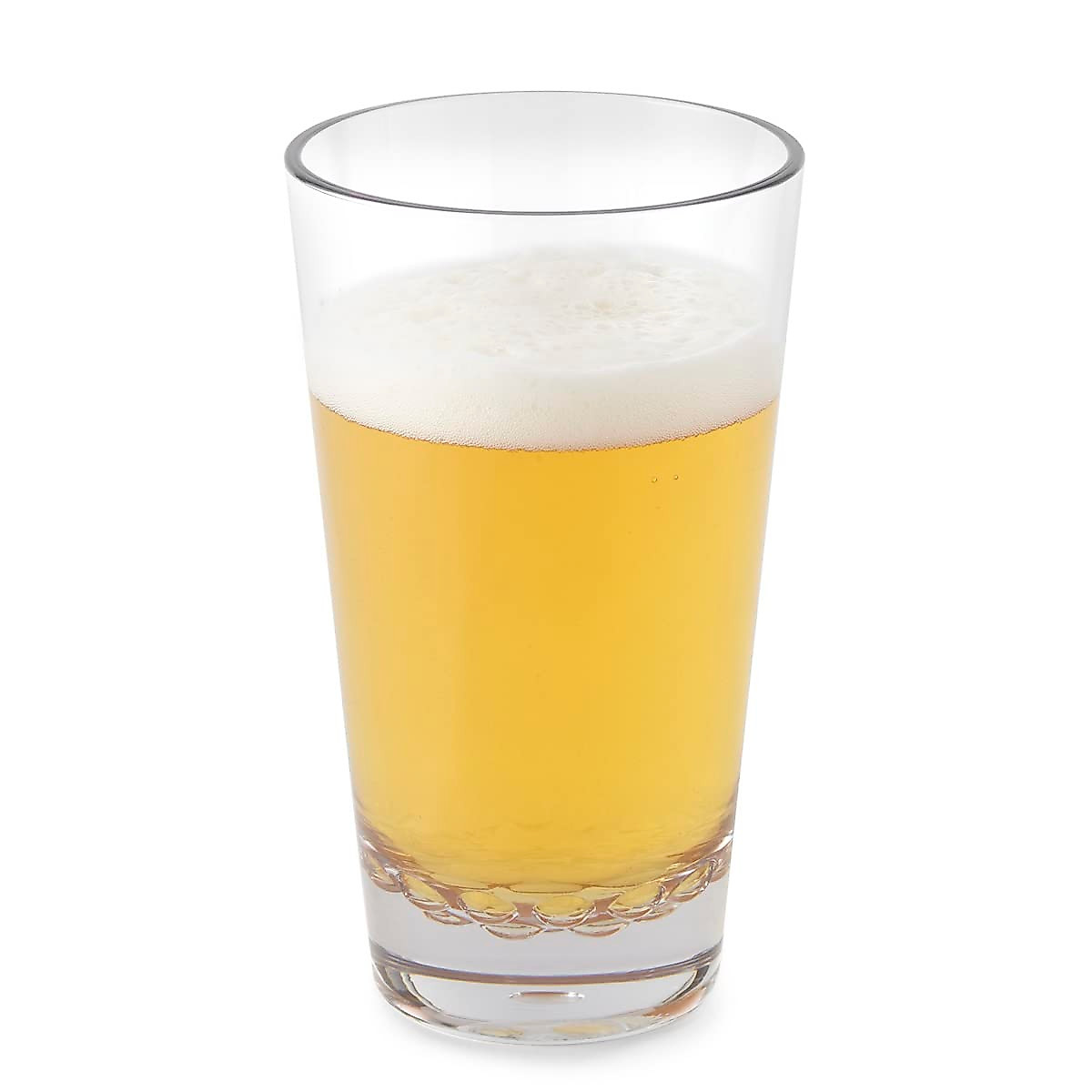 Puraform Clear Tritan High Ball, Tall Drinking Glass, 16oz Drinkware | Set of 4 | Unbreakable, Shatterproof, Dishwasher Safe, Kid Proof | Perfect for Everyday Use, Parties, Pools, and Events