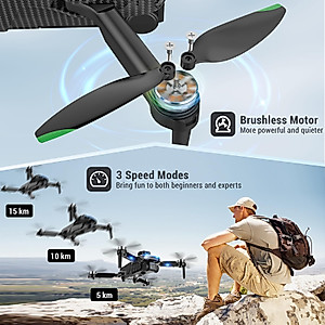 ROTAZA Foldable 4K Camera Mini Drone - Headless Mode, One Key Take Off/Land, Carrying Case, for Kids and Beginners