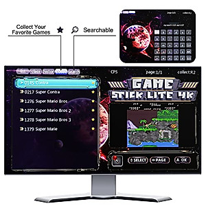 Retro Classic Game Console Wireless HDMI Output System，Built in 10000+ Classic Handheld Video Games 2.4G Wireless Controllers, 9 Emulator Consoles