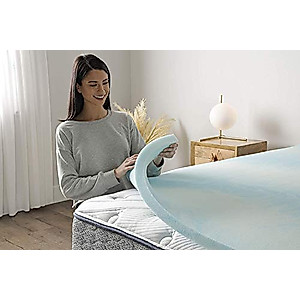 Serta Comfort Cool 1.5-in Gel Memory Foam Mattress Topper, King