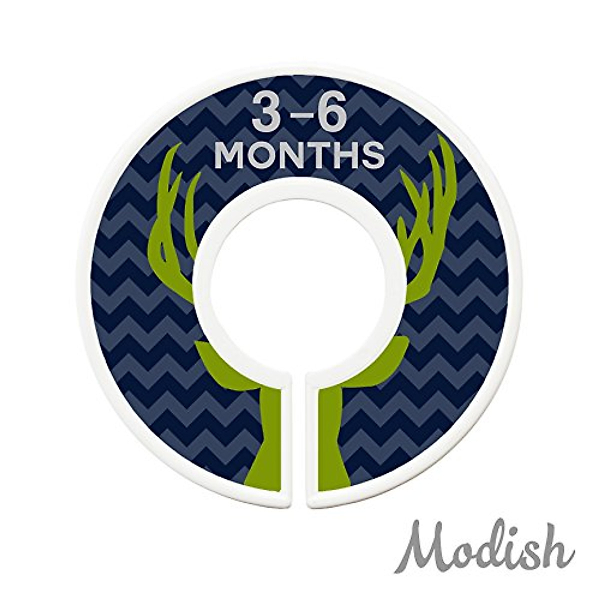 Modish Labels Baby Clothes Size Dividers, Baby Closet Organizers, Size Dividers, Baby Closet Organizers, Closet Dividers, Clothes Organizer, Nursery, Boy, Woodland, Deer, Navy, Green, Gray (Baby)