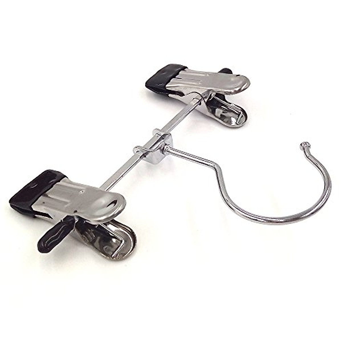 Aligle Adjustable Stainless Steel Shoe Rack Pants Folder Multi-Functional Portable Travel Laundry Washing Machine Rack Hooks Socks Clip Boot Hanger Set of 6 (6)