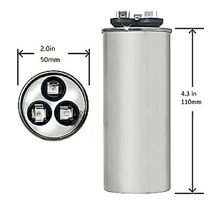 BlueNatHxRPR 35+5 CBB65 Air Conditioner Capacitor Round Dual Run Capacitor Replace 97F9834