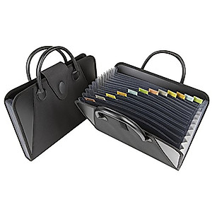 C-Line Expanding File with Handles, Letter Size, Black (48211)