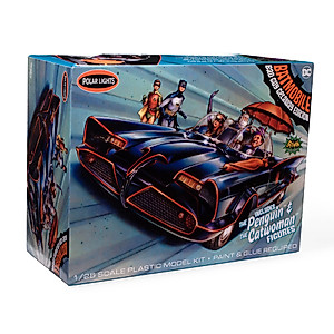 Polar Lights 1966 Batmobile w/Catwoman & Penguin Figures 1:25 Scale Model Kit
