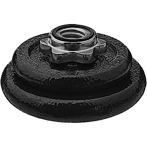 Amazon Basics Adjustable Dumbbell Weight Set with Case, 38 pounds, Black
