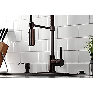 Kingston Brass LS8775DL Concord Pre-Rinse Kitchen Faucet, 8" in Spout Reach, Oil Rubbed Bronze