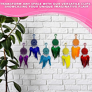 100 Pcs Plastic Keychain Clip - Plastic Lobster Claw Clasps Backpack Keychain Rings Plastic Keychain Clips for Crafts - Key Chain Hooks for Crafts Lanyard Clips and Hooks Plastic Keychains for Crafts