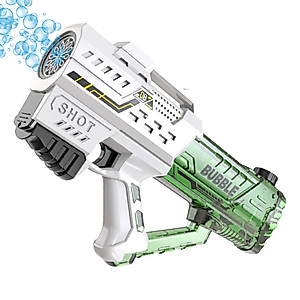 JoyPlanet Electric Massive Bubble Gun Automatic Bubble Machine Bubble Blower Bubble Maker 700 ml for Kids Boys Girls Adults Outdoor Summer Party Wedding Birthday Gifts (Blue)