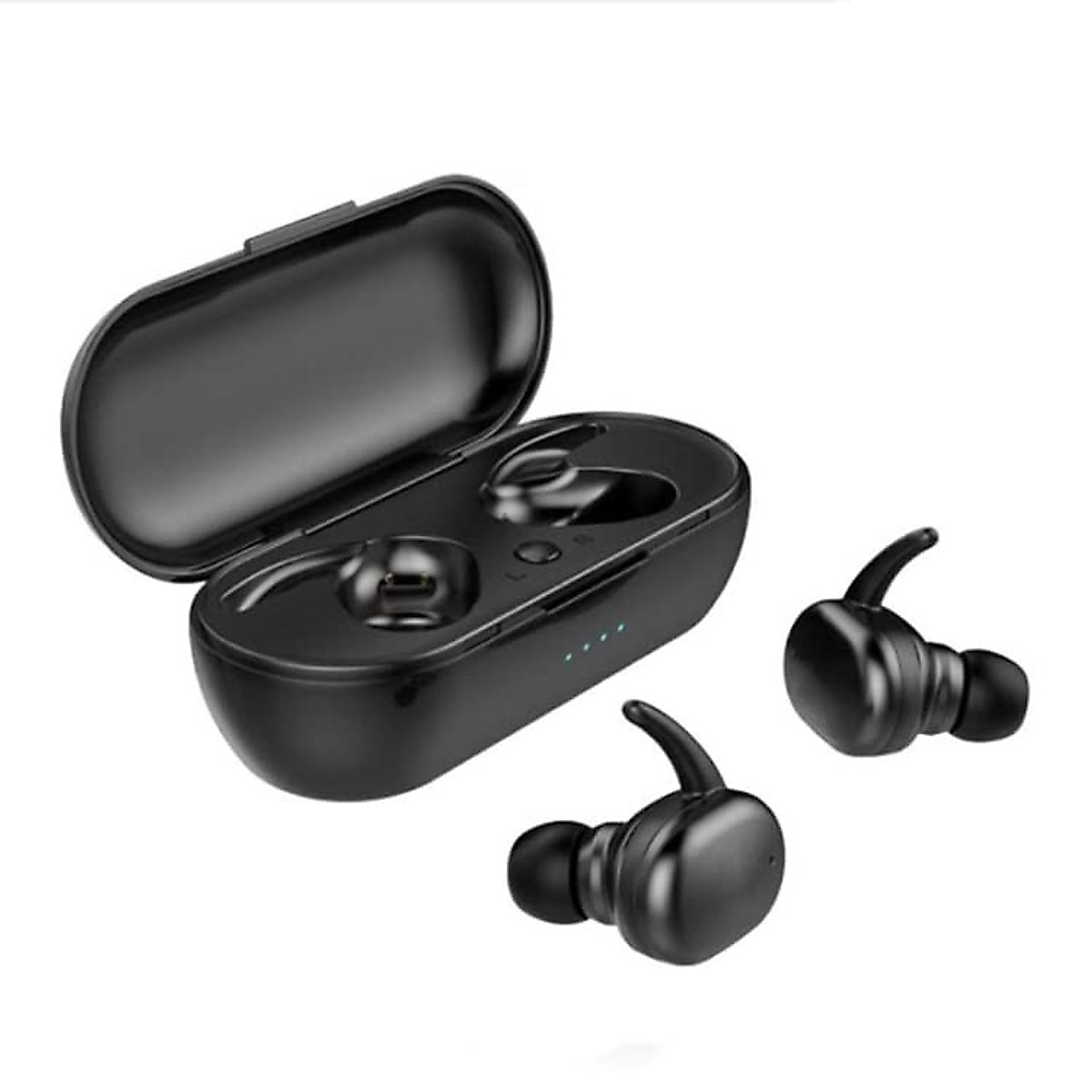 Y30 Wireless Bluetooth Headset 5.0 in-Ear Mini Earphone,Color Black