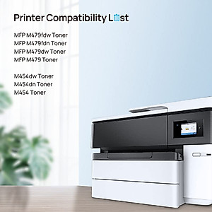 HALLOLUX 414A Toner Cartridges 4 Pack (with Chip) Replacement for HP 414A W2020A 414X W2020X Compatible with Color Pro MFP M479fdw M454dw M454dn M479fdn Printer Toner (Black Cyan Magenta Yellow)