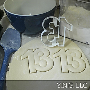 NUMBER 13 THIRTEEN LUCKY FRIDAY BIRTHDAY ANNIVERSARY EVENT COOKIE CUTTER MADE IN USA PR108-13