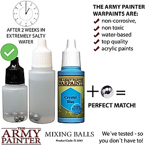 The Army Painter Paint Mixing Balls - Rust-proof Stainless Steel Paint Mixing Balls for Mixing Model Paints - Stainless Steel Mixing Agitator Balls and Paint Balls, 5.5mm/apr. 0.22”, 100 Pcs