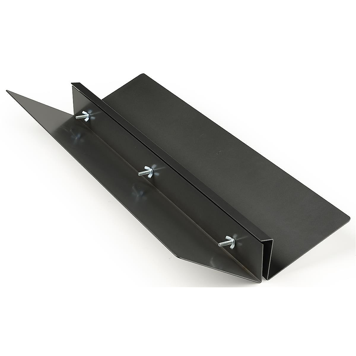 Displays2go Sign Clamp with Wedge Design, Supports Posters up to 1.5” Thick, Steel – Black (FLRHLD36BK)