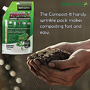 Compost-It Compost Accelerator/Starter 100g Spout Pack for All Composting Systems, (100% Natural Concentrate)