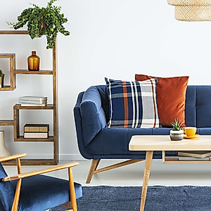 Creative Co-Op Square Plaid Cotton Pillow Cover