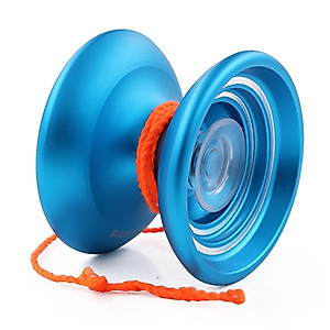 MAGICYOYO Responsive Yoyo K7-Metal Yo Yo for Kids Beginner, Professional Replacement Unresponsive Ball Bearing for Advanced Yoyo Players + Removal Bearing Tool + Storage Bag + 10 Yoyo Strings