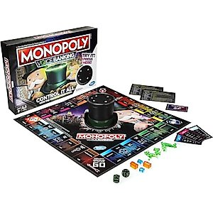 Monopoly Voice Banking Electronic Family Board Game for Ages 8 & Up