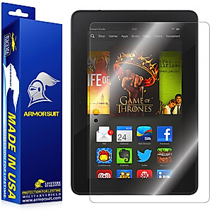 ArmorSuit MilitaryShield Screen Protector Designed for Amazon Kindle Fire HDX 7" (2013 Release) - [Max Coverage] Anti-Bubble HD Clear Film