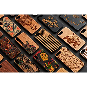 Virgen De Guadalupe - Custom Wood Phone Case + FREE Tempered Glass (Virgin Mary - Our Lady of Guadalupe) for iPhone 15/14/13/12/11 (Mini ,Pro, Pro Max,Plus)Xs,Xr,X Samsung S21/S22/S23 UL+ FE Note 12 L