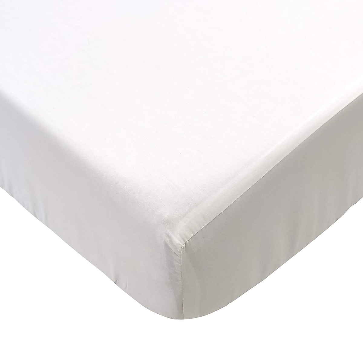 Brandream Girls Crib Bedding Sets White Purple Luxury Baby Nursery Bedding 4 Piece Ruffle Comforter Blanket Set, 100% Cotton