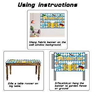 Large 71" X 43" Oktoberfest Backdrop, Oktoberfest Party Decorations Backdrop, Oktoberfest Decorations Party Backdrop for Bavarian German Beer Festival, Oktoberfest Party Supplies Decor