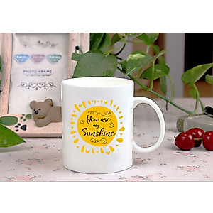 I Love You Mug, You Are My Sunshine Mug, Romantic Coffee Mug, Best Valentine Gift for Her, I Love You Gift for Her, Valentine Gift for Couples, White 11oz